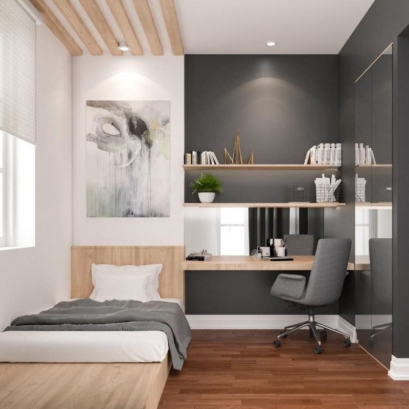 √ 45 Desain Kamar Tidur Minimalis, Simpel dan Elegan