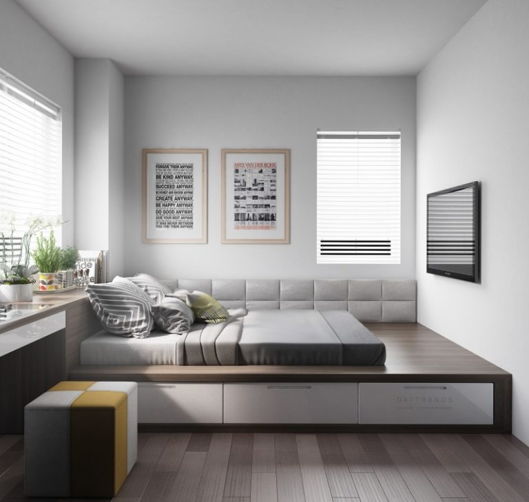 35 Desain Kamar Tidur Minimalis Ukuran 3x4, Populer dan Kekinian